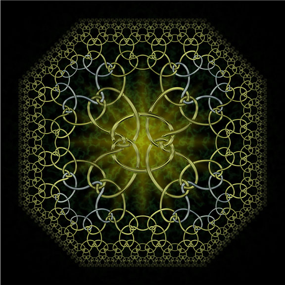 This fractal tiling was the starting point for the design, with each ...