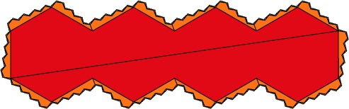 The tiling created with the prototile mirrored between successive ...