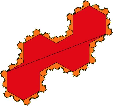 The tiling created with the prototile mirrored between successive ...